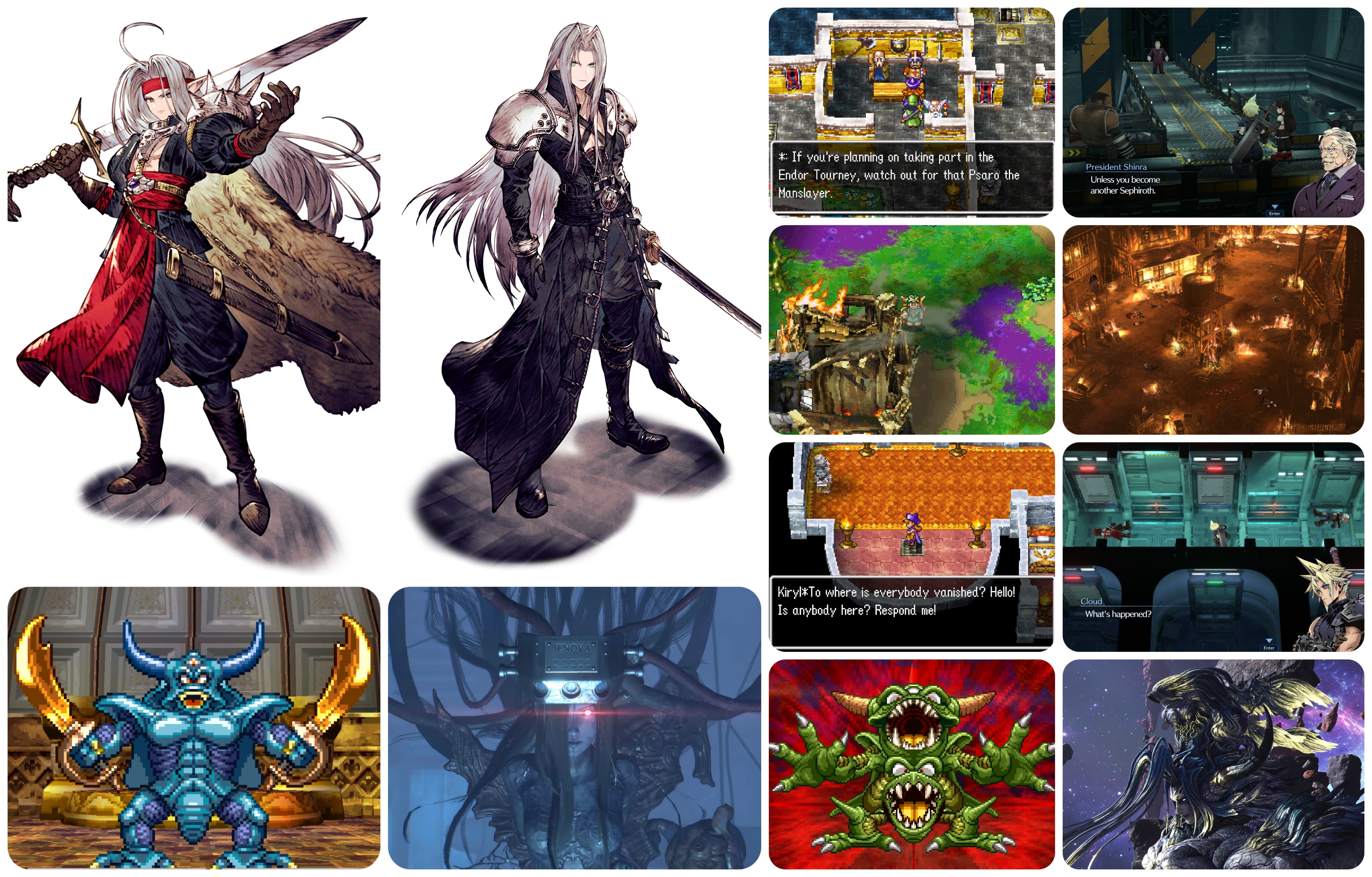 Psaro (DQIV) & Sephiroth (FFVII): From Hero to Horror – skapbadoa